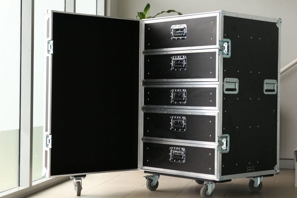 Custom 5-Rack Drawer Road Case For The Wiggles