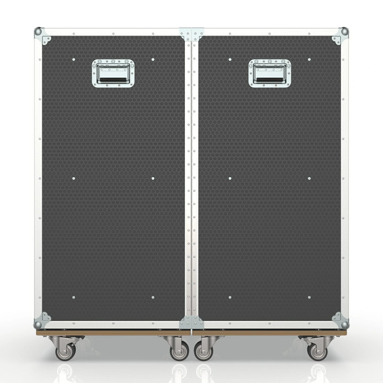 Clam Shell Style Road Case With 8 Storage Spaces