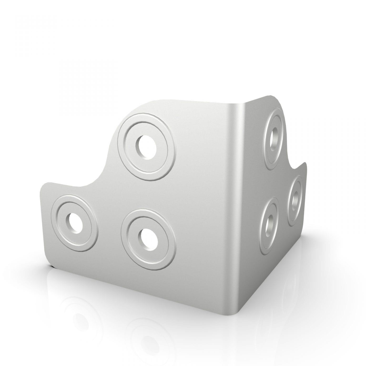 Armor B4501 6 Hole Large Corner Brace with Rivet Protectors