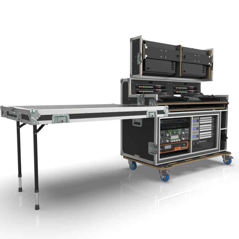 FLYPACK II VIDEO PRODUCTION WORKSTATION, SUPPORTS 4 MONITORS