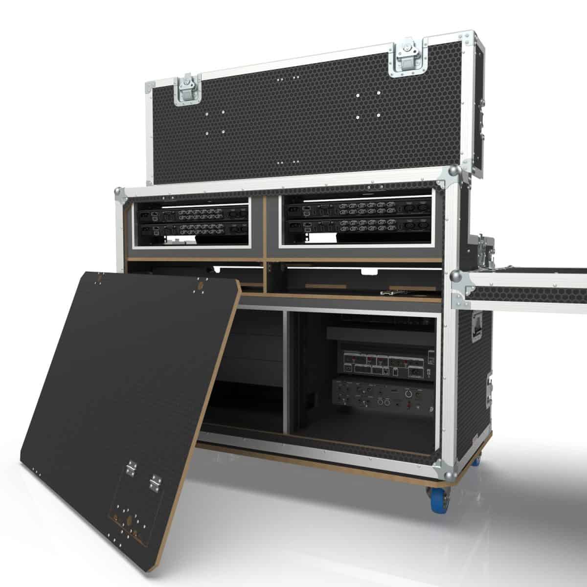 FLYPACK II VIDEO PRODUCTION WORKSTATION, SUPPORTS 4 MONITORS