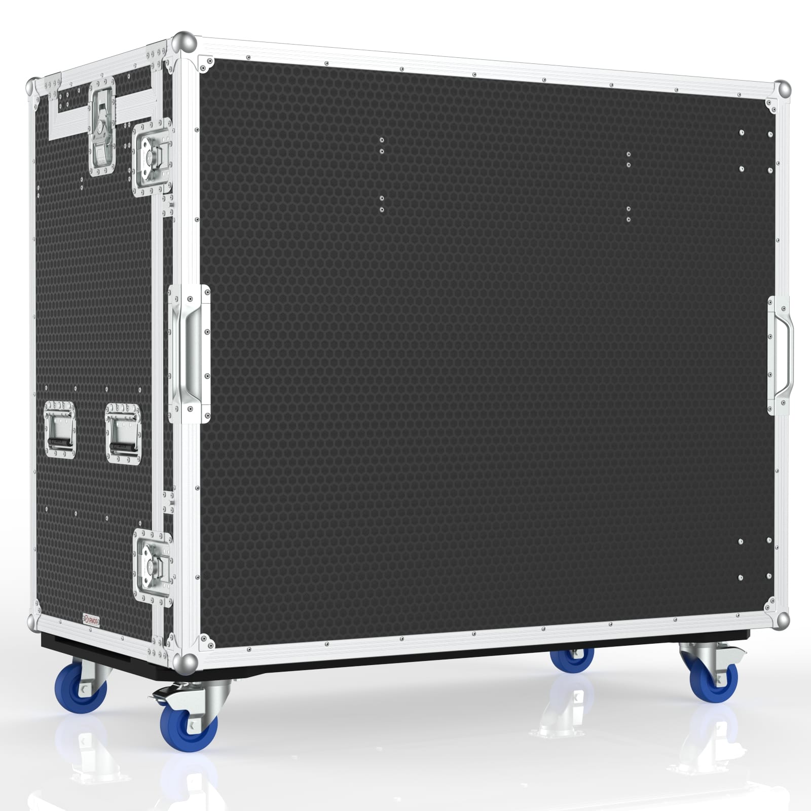Workstation Road Case For Storage Crates, Removable Front Lid With Leg