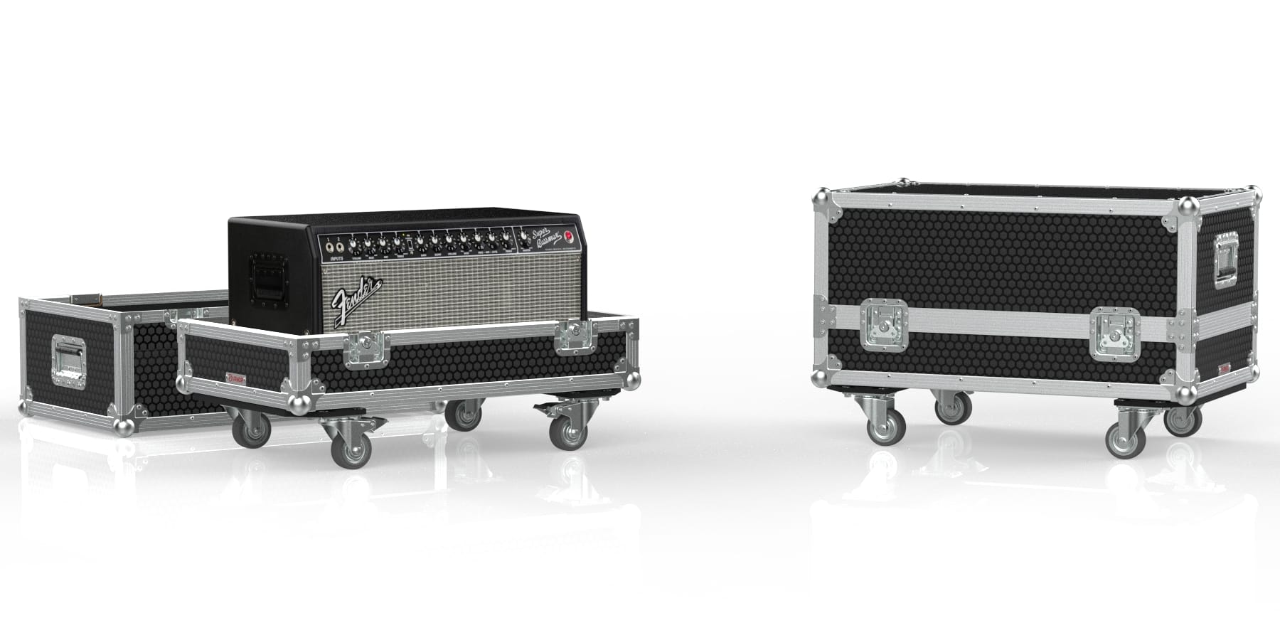 AMPLIFIER ROAD CASE FOR FENDER SUPER BASSMAN HEAD