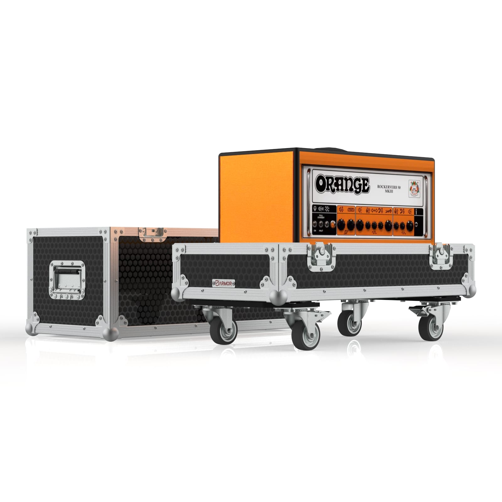 ROAD TRANSPORT CASE FOR ORANGE ROCKERVERB AMPLIFIER HEAD