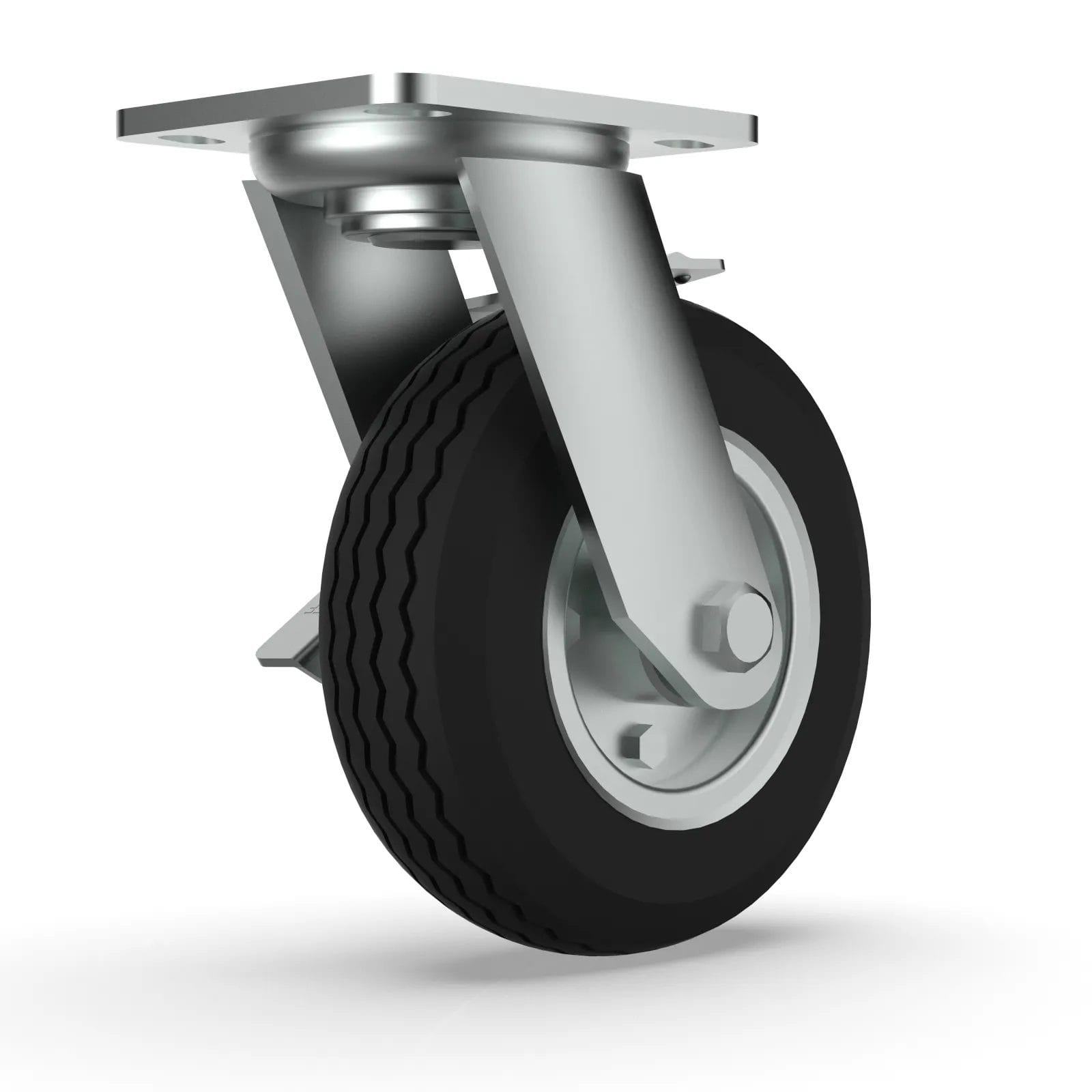 Swivel Castor With Brake NX PNEUMATIC P6 6″ 158mm Diameter