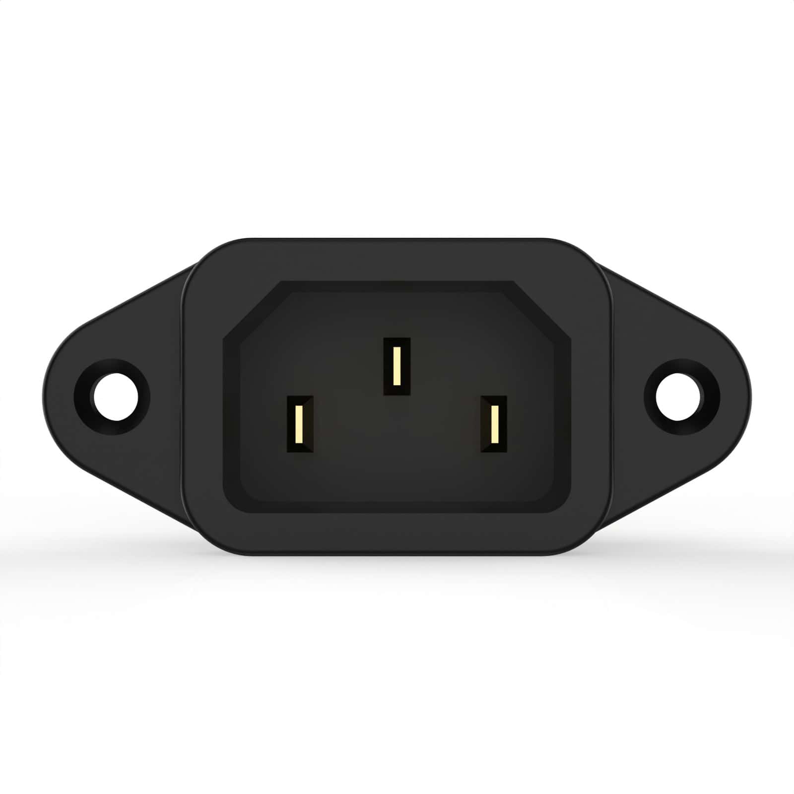 IEC C14 Male Socket Panel Mount – 10A 250V Appliance Inlet