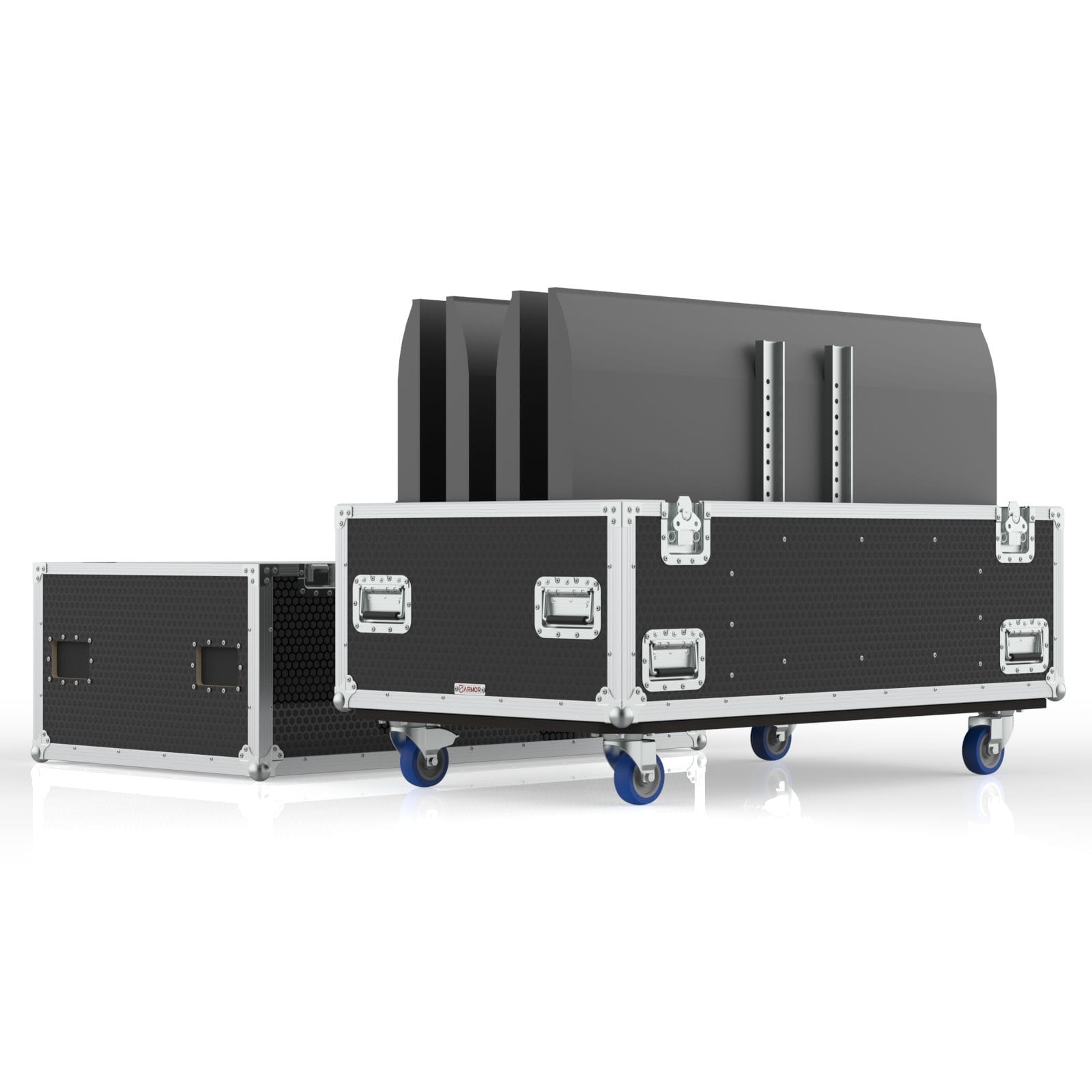 Quad TV Road Case For Samsung 55-Inch LH55BEC Displays